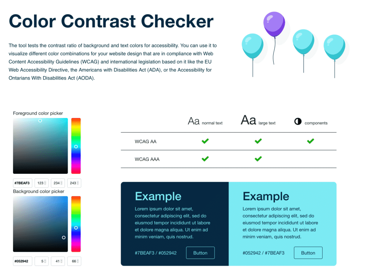 Axess Lab | Top seven free color contrast checkers & analyzers